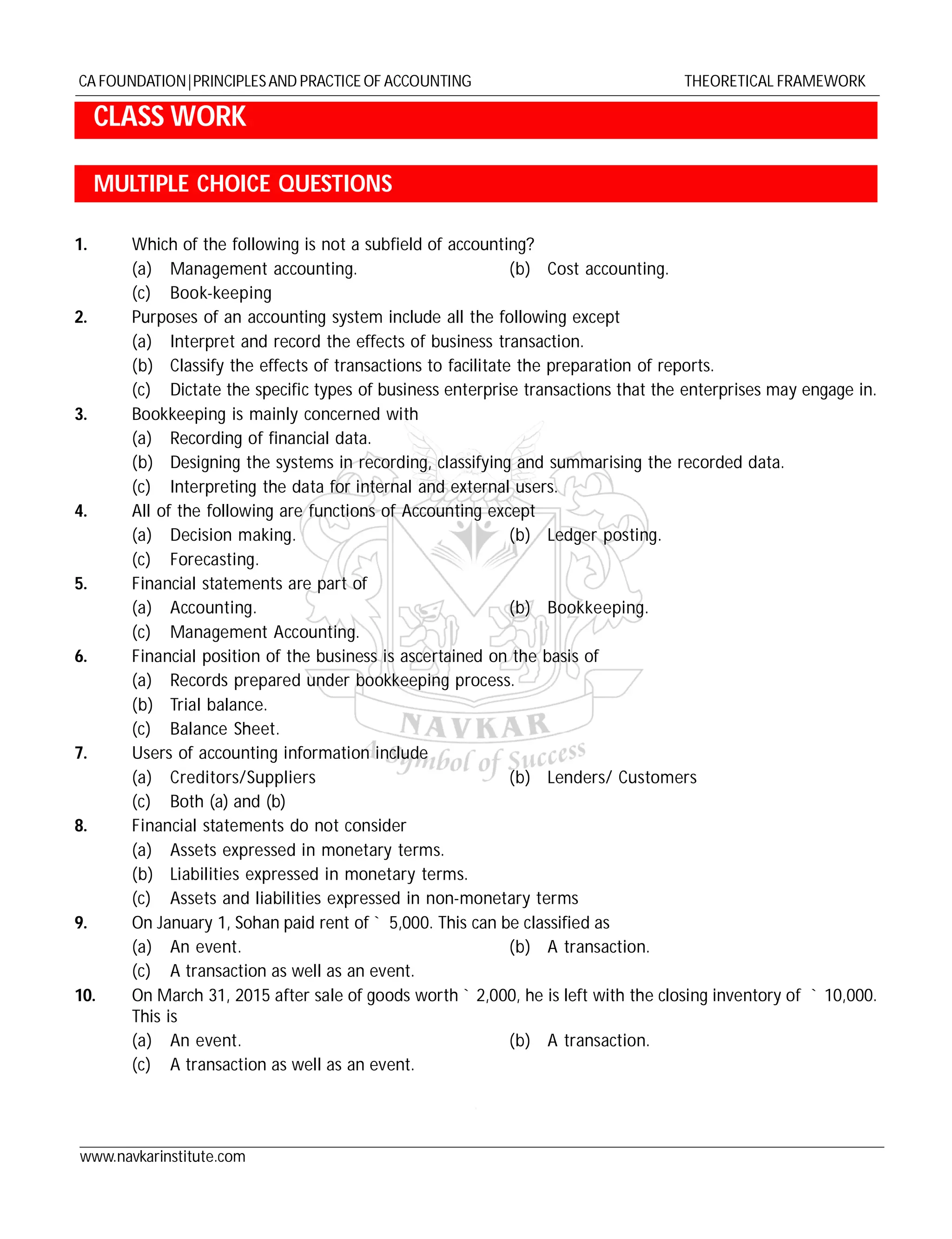 CA NOTES ON ACCOUNTING | PDF