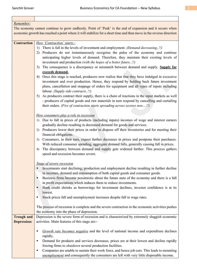 CA NOTES ON BUSINESS ECONOMICS | PDF