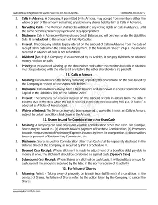 CA NOTES ON COMPANY ACCOUNTS | PDF