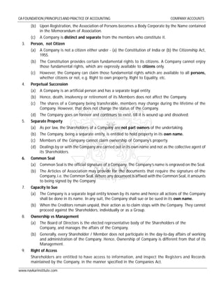CA NOTES ON COMPANY ACCOUNTS | PDF