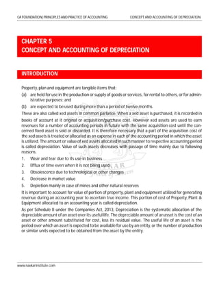 CA NOTES ON DEPRECIATION | PDF