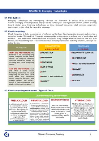 CA NOTES ON EMERGING TECHNOLOGIES | PDF