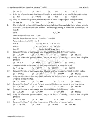 CA NOTES ON INVENTORIES | PDF