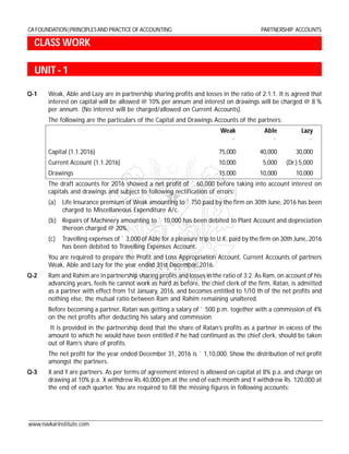 CA NOTES ON PARTNERSHIP ACCOUNTS | PDF