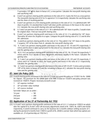 CA NOTES ON PARTNERSHIP ACCOUNTS | PDF | Stocks and Bonds | Personal ...