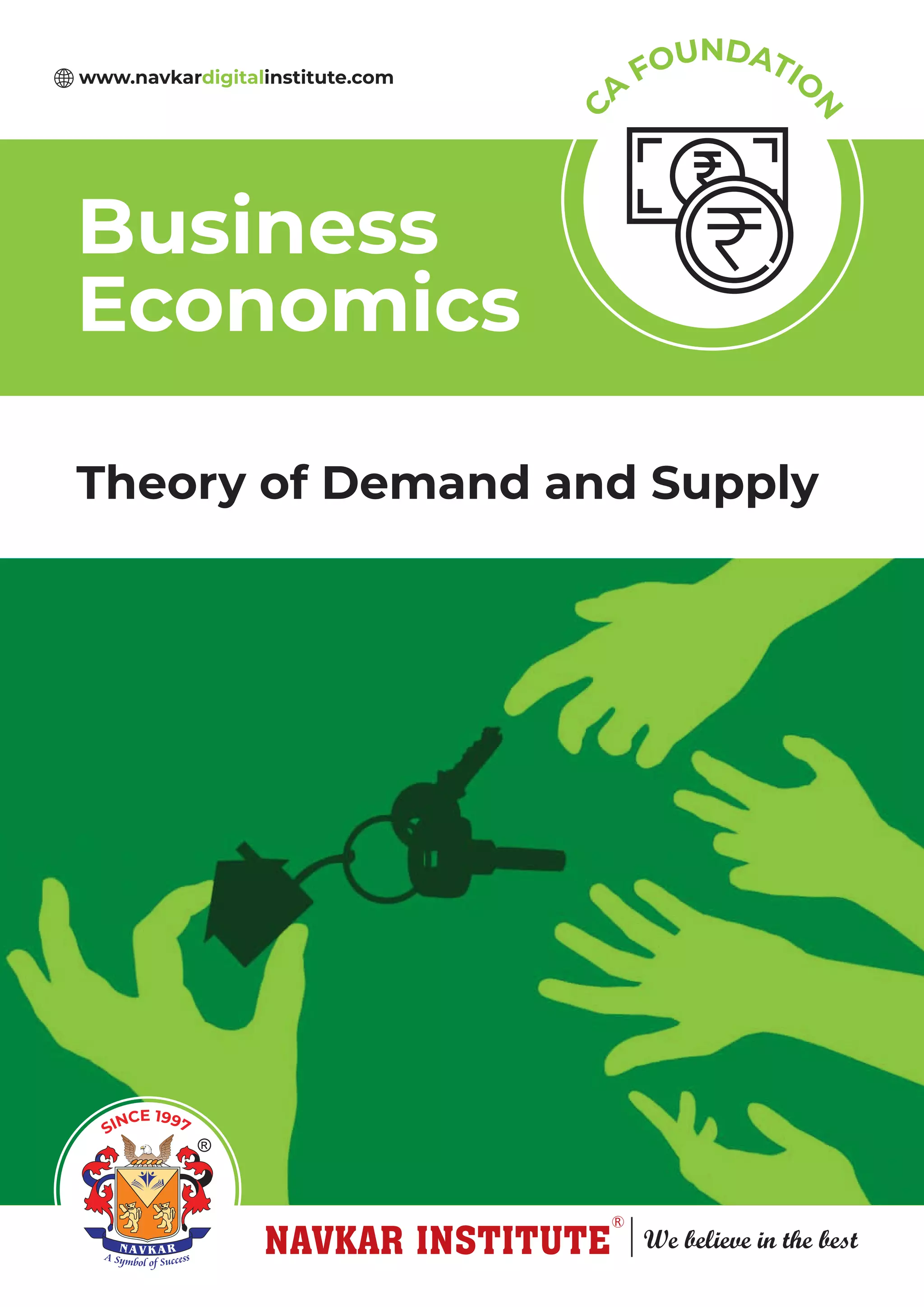 CA NOTES ON THEORY OF DEMAND AND SUPPLY IN BUSINESS ECONOMICS | PDF