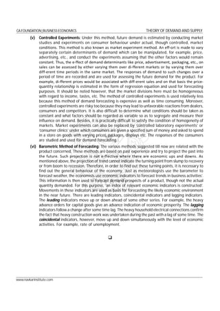 CA NOTES ON THEORY OF DEMAND AND SUPPLY IN BUSINESS ECONOMICS | PDF