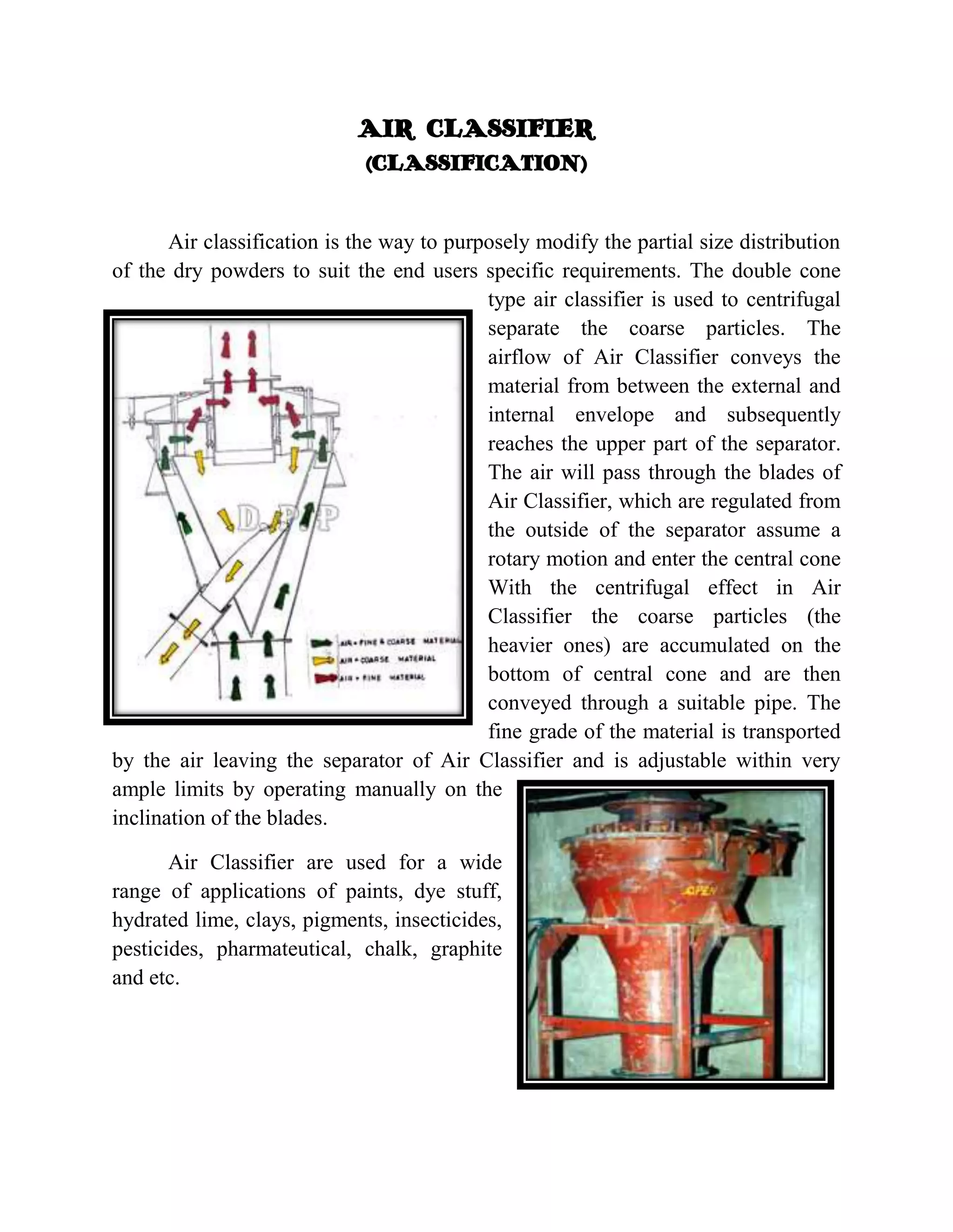 AIR CLASSIFIER | DOCX