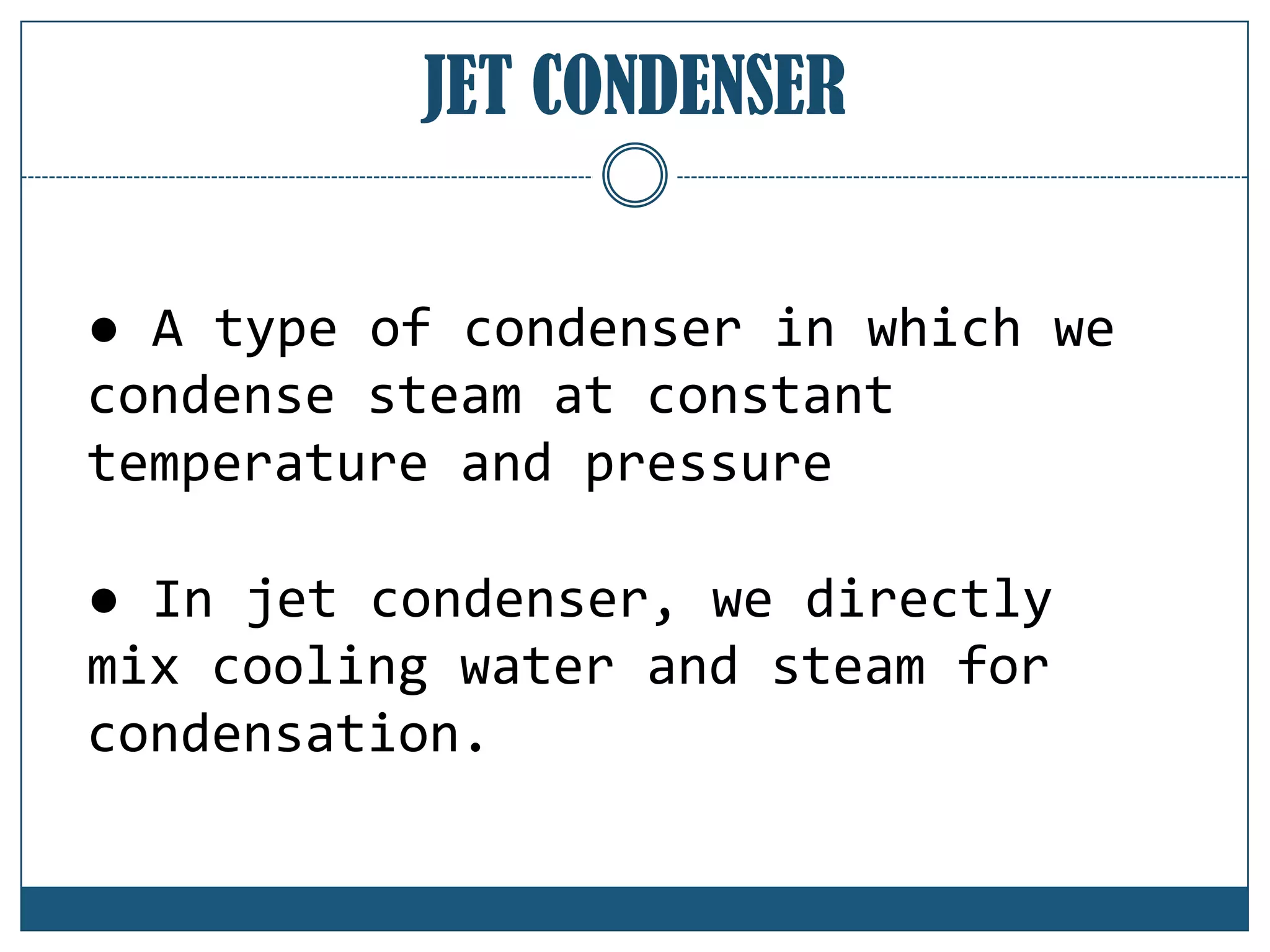 BAROMETRIC JET CONDENSER | PPTX