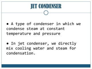 BAROMETRIC JET CONDENSER | PPTX