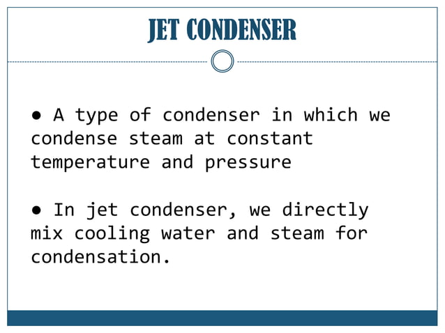 BAROMETRIC JET CONDENSER | PPTX | Chemistry | Science