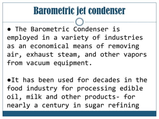 BAROMETRIC JET CONDENSER | PPTX