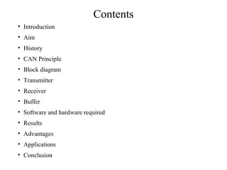 Controller area network protocol | PPT | Computer Networking | Computing