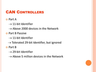 Controller Area Network(CAN) | PPTX