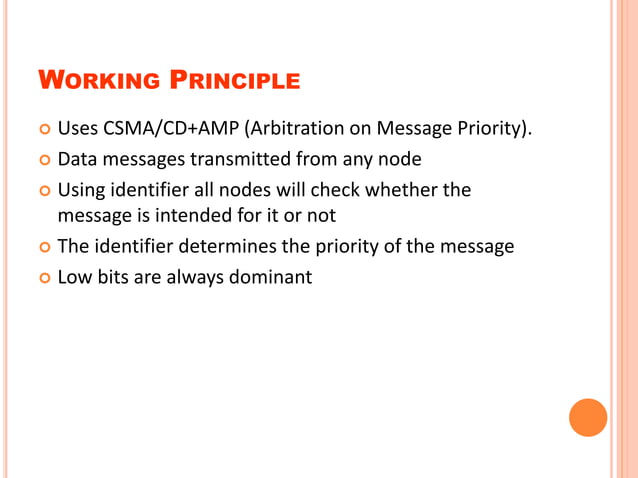 Controller Area Network(CAN) | PPTX