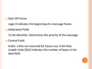 Controller Area Network(CAN) | PPTX