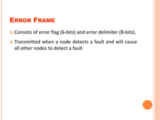 Controller Area Network(CAN) | PPTX