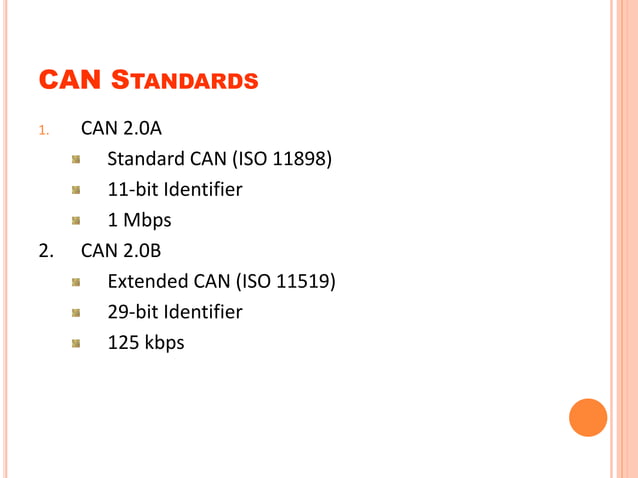 Controller Area Network(CAN) | PPTX