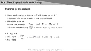 Can recurrent neural networks warp time | PPT