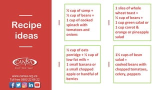 CANSA Balanced Lifestyle 2019 Smart Eating and Drinking Habits | PPT