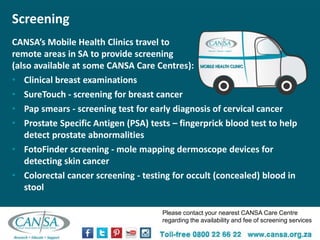 CANSA Balanced Lifestyle 2016 English | PPT