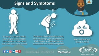 CANSA colorectal cancer awareness 2020 with medtronic | PPT