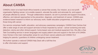 CANSA Fertility Discussions for Female Cancer Patients.pptx ...
