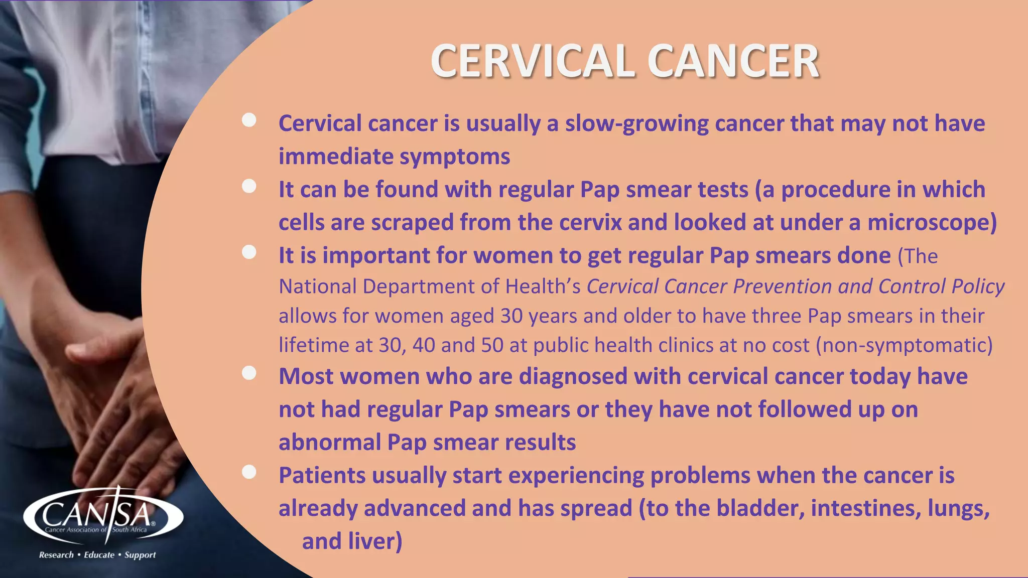 CANSA HPV and CERVICAL CANCER 2023 | PPTX