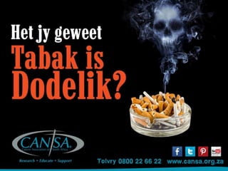 CANSA No Tobacco campaign 2014 Afrikaans | PPT