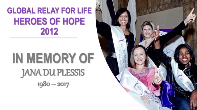 CANSA Relay For Life Launch 2021: Global Heroes of Hope | PPTX