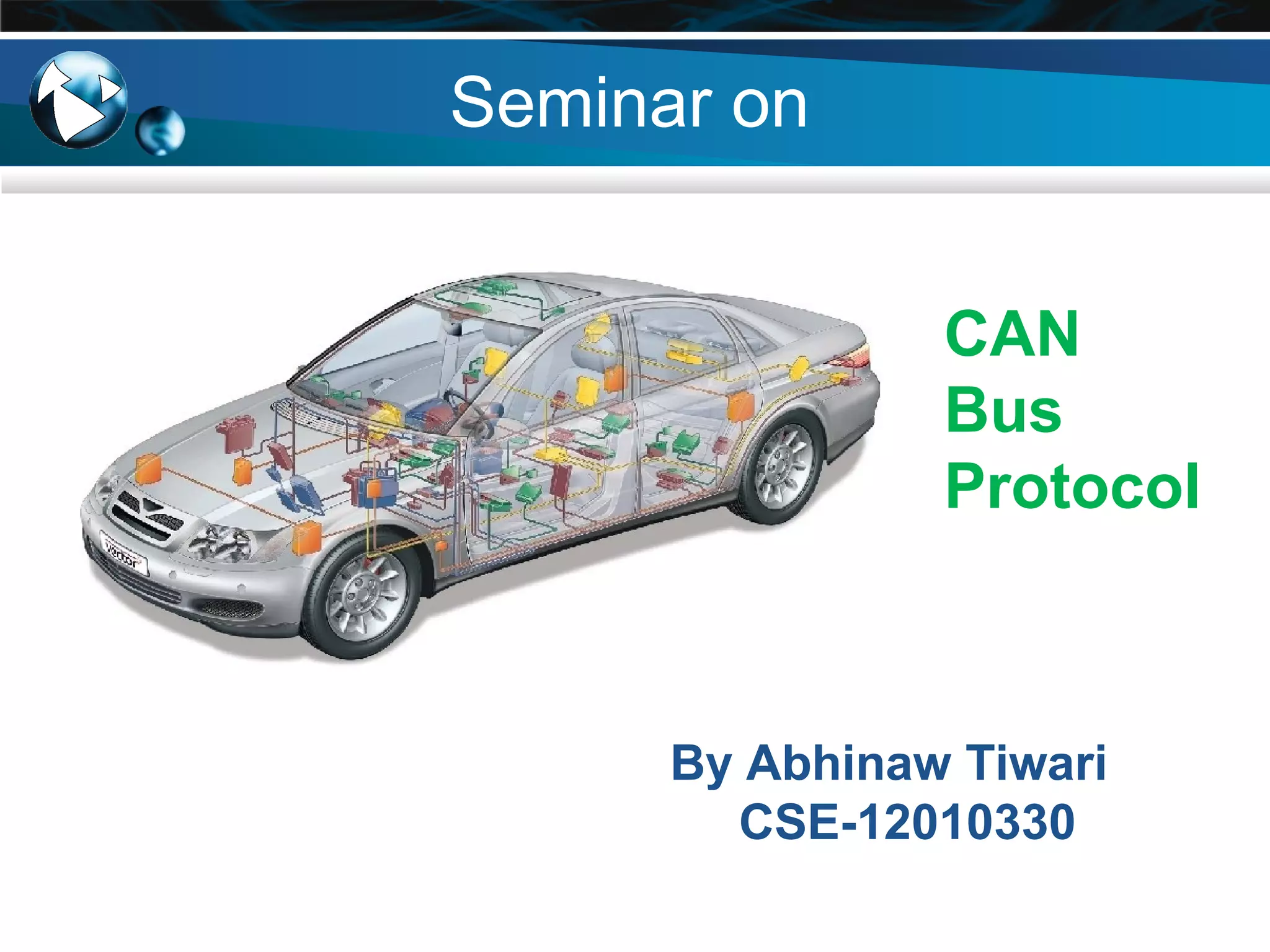 Can Controller Area Network Bus Protocol Ppt Computer Networking