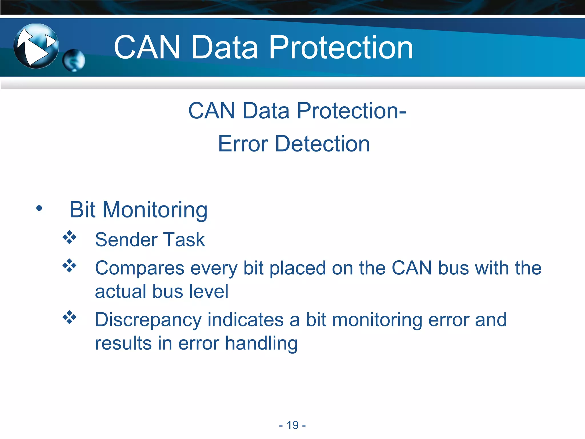 CAN (Controller Area Network) Bus Protocol | PPT | Computer Networking ...