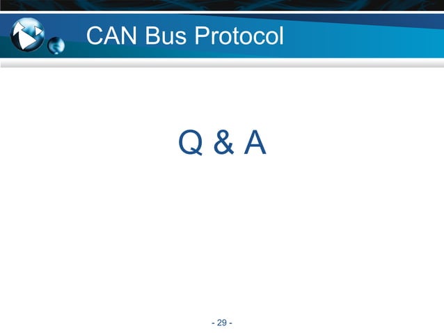 CAN (Controller Area Network) Bus Protocol | PPT | Computer Networking | Computing