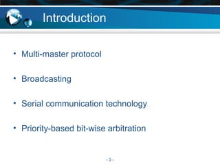 CAN (Controller Area Network) Bus Protocol | PPT