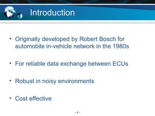 CAN (Controller Area Network) Bus Protocol | PPT