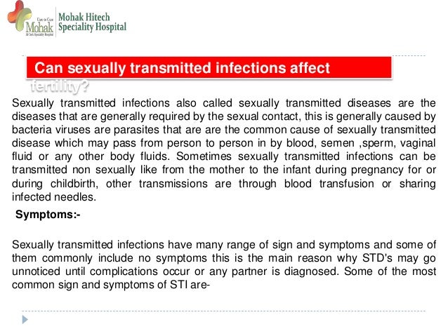 Can sexually transmitted infections affect fertility? | PPTX