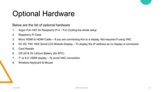 Low Cost Can Simulation - Raspberry Pi 4 | PPT