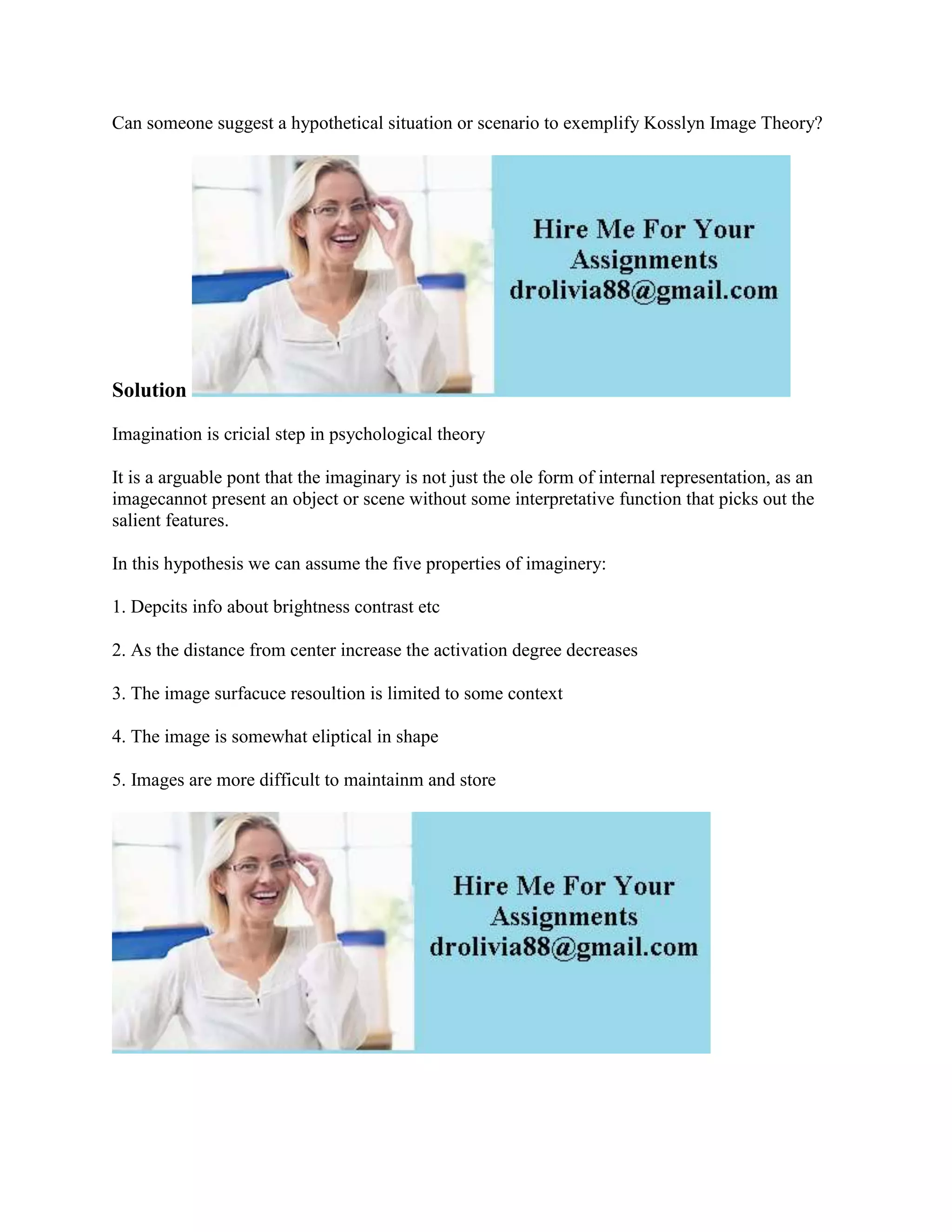 Can someone suggest a hypothetical situation or scenario to exemplify ...