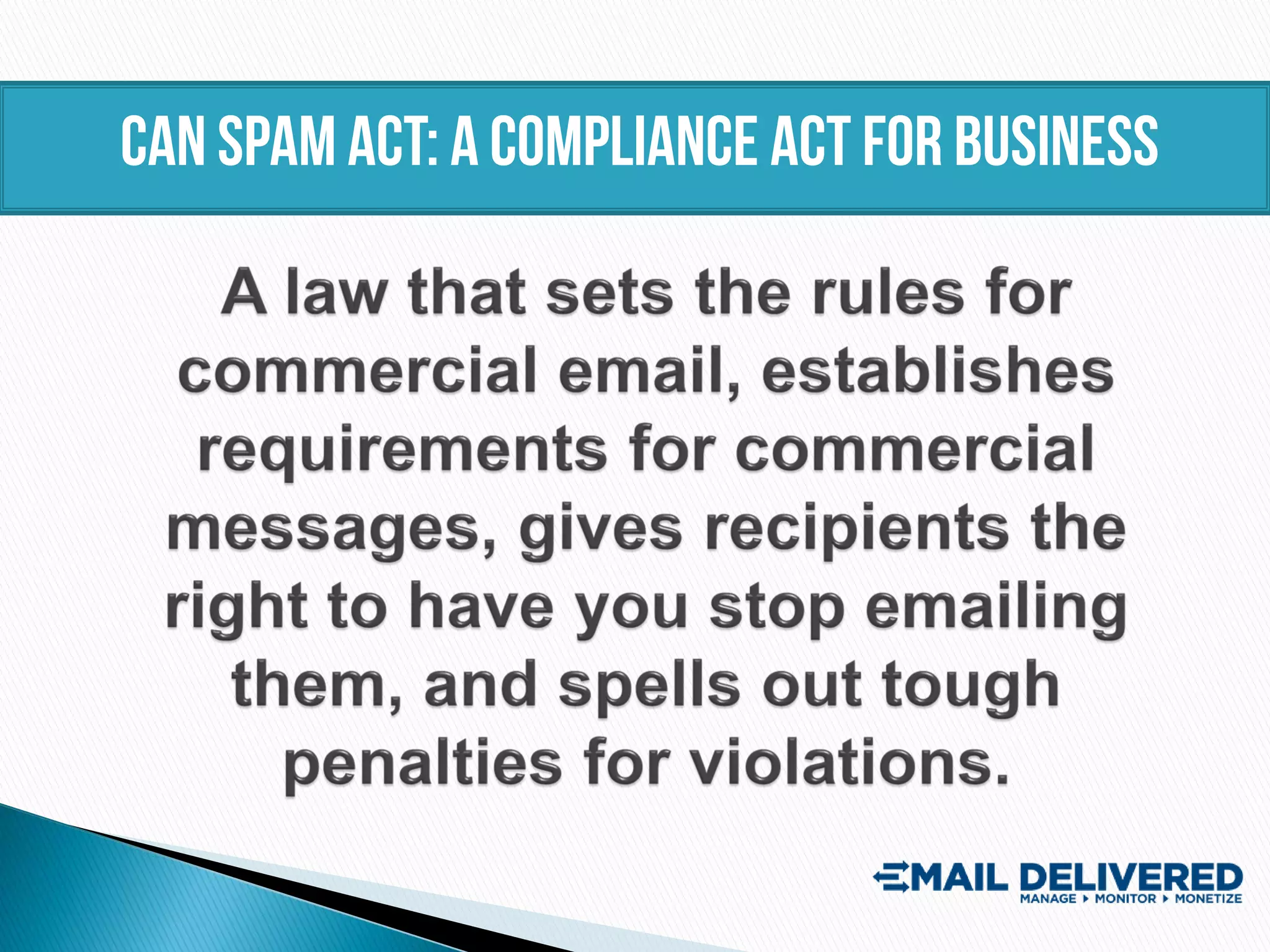Can Spam Act: What You Should Know | PDF