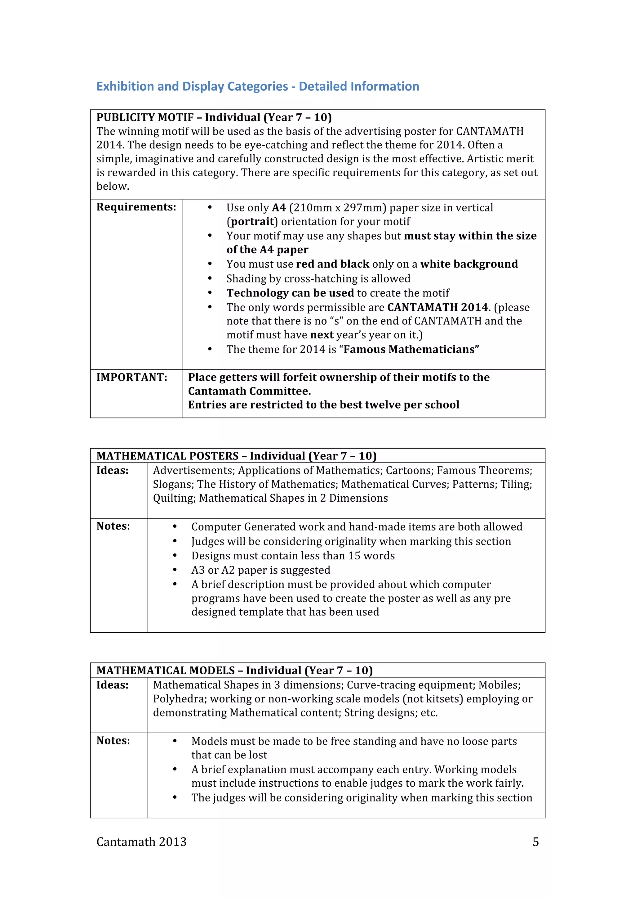 Cantamath catagories | PDF