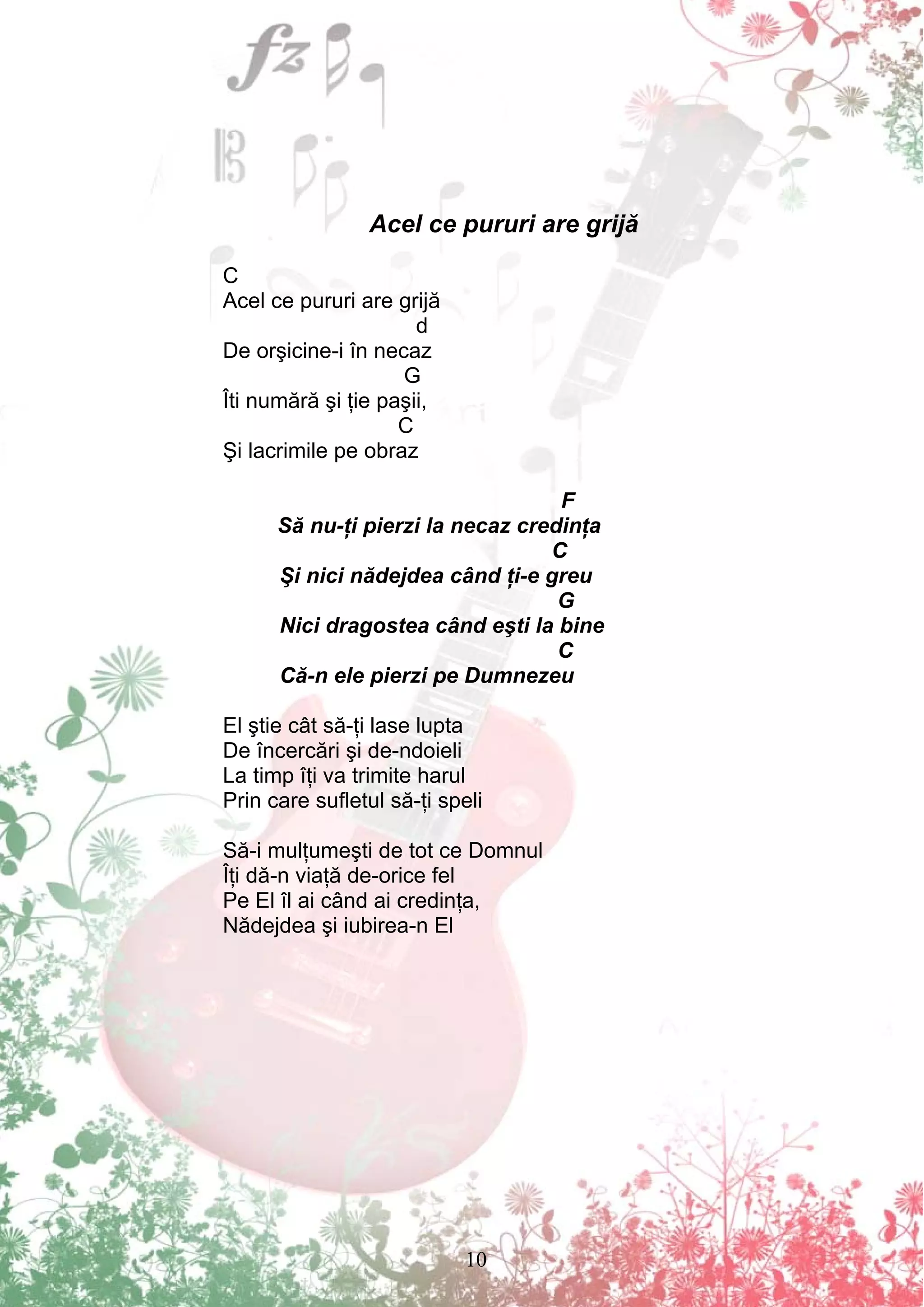 Cantari crestine acorduri_chitara | PDF