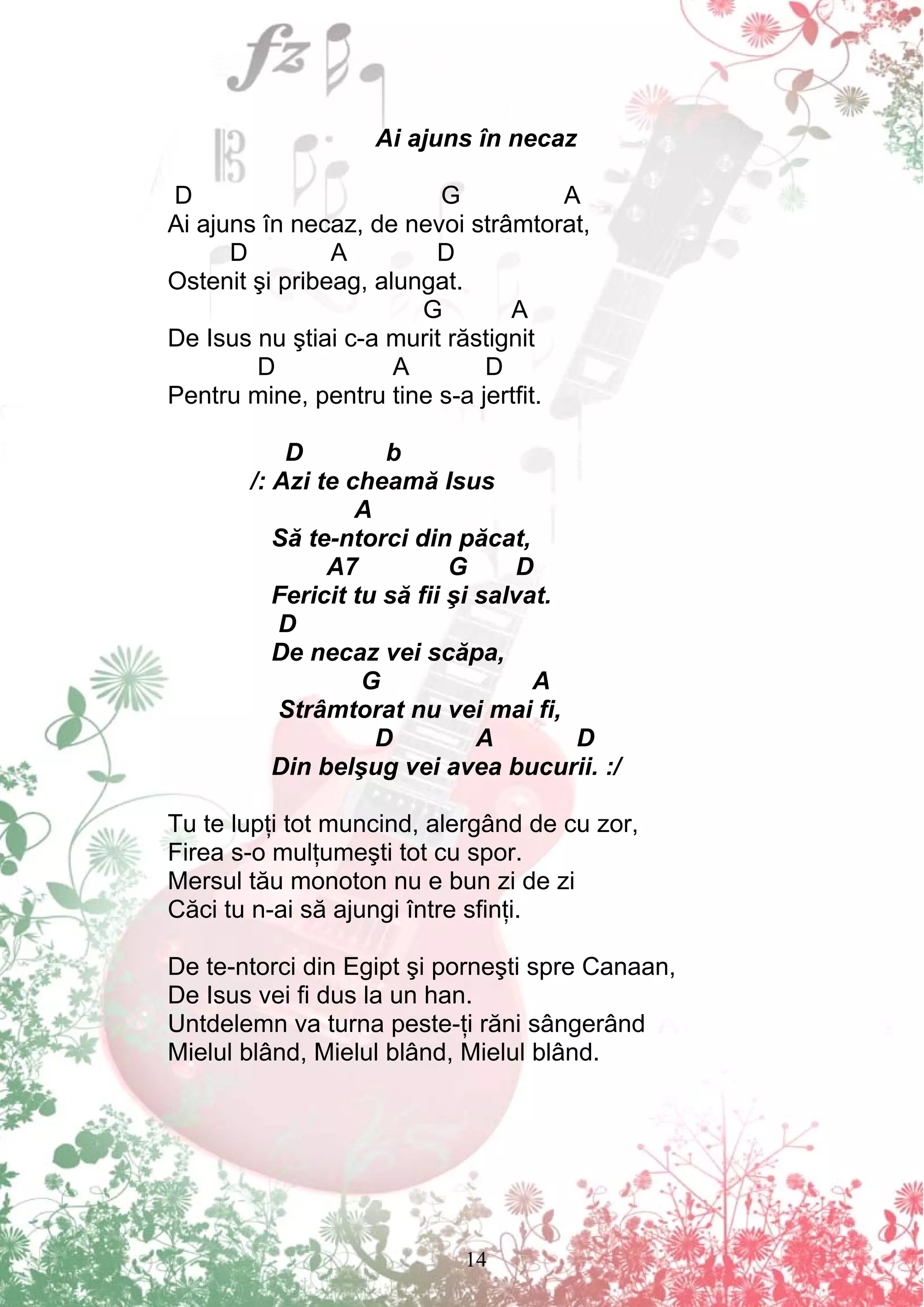Cantari crestine acorduri_chitara | PDF