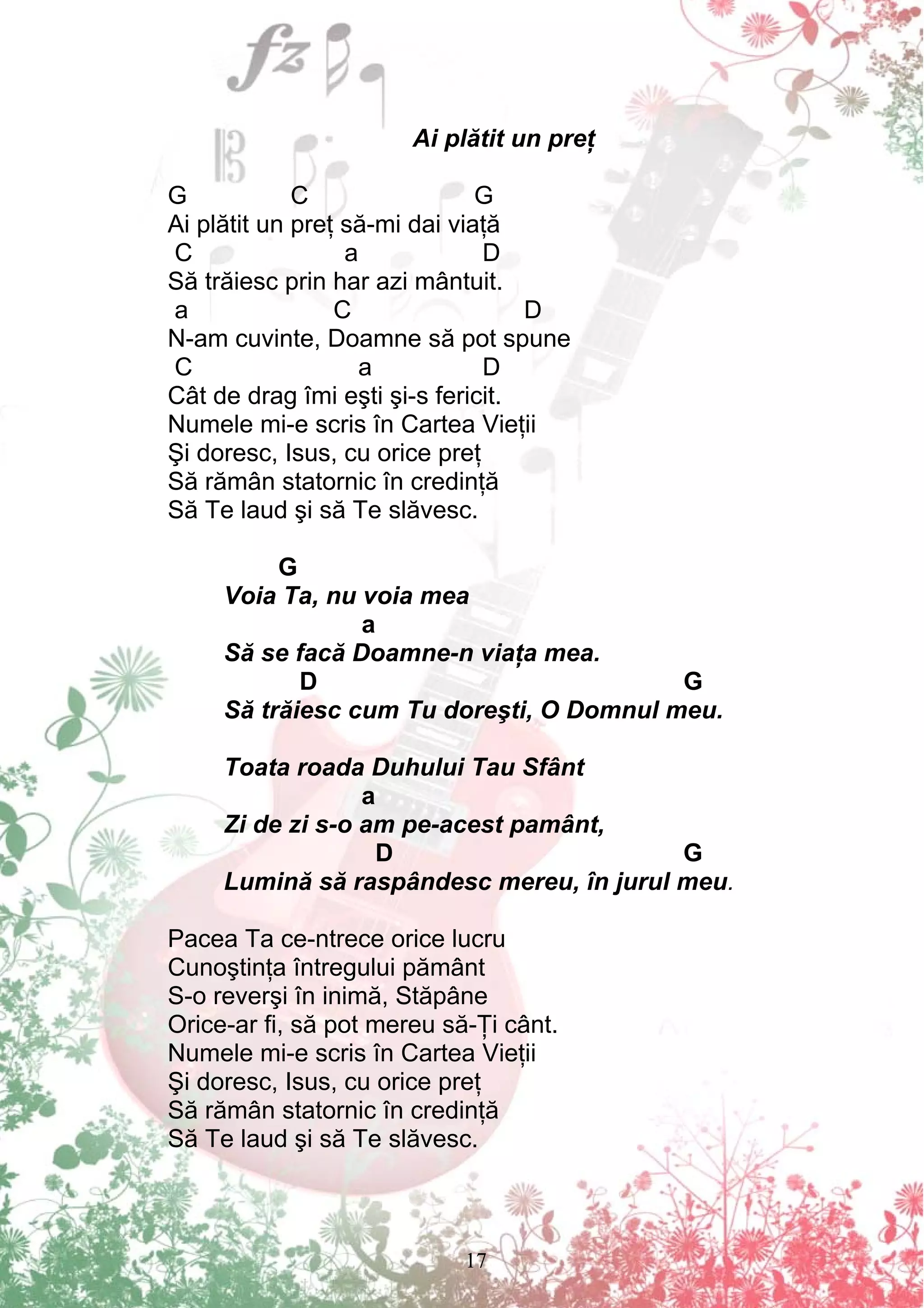Cantari crestine acorduri_chitara | PDF