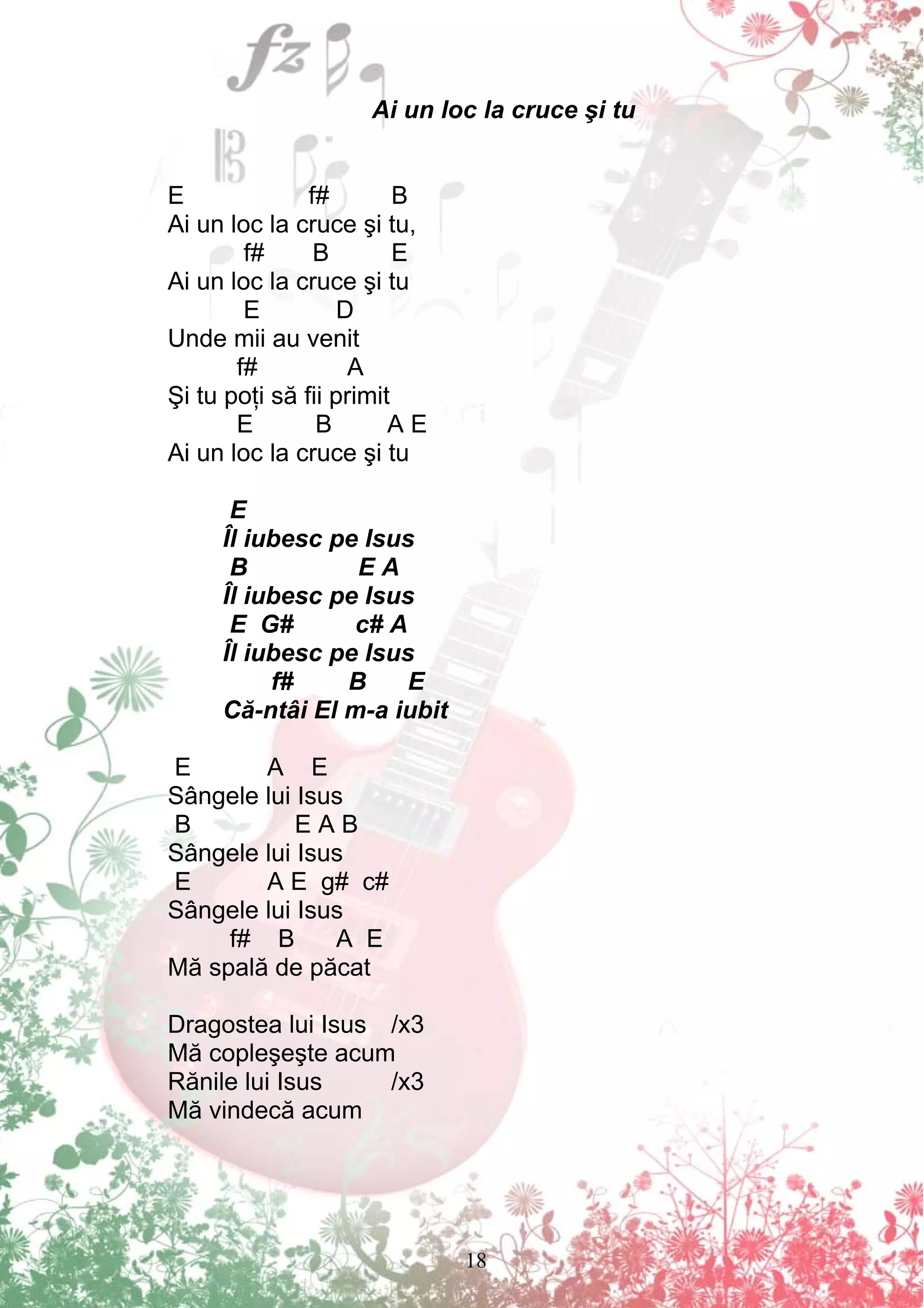 Cantari crestine acorduri_chitara | PDF