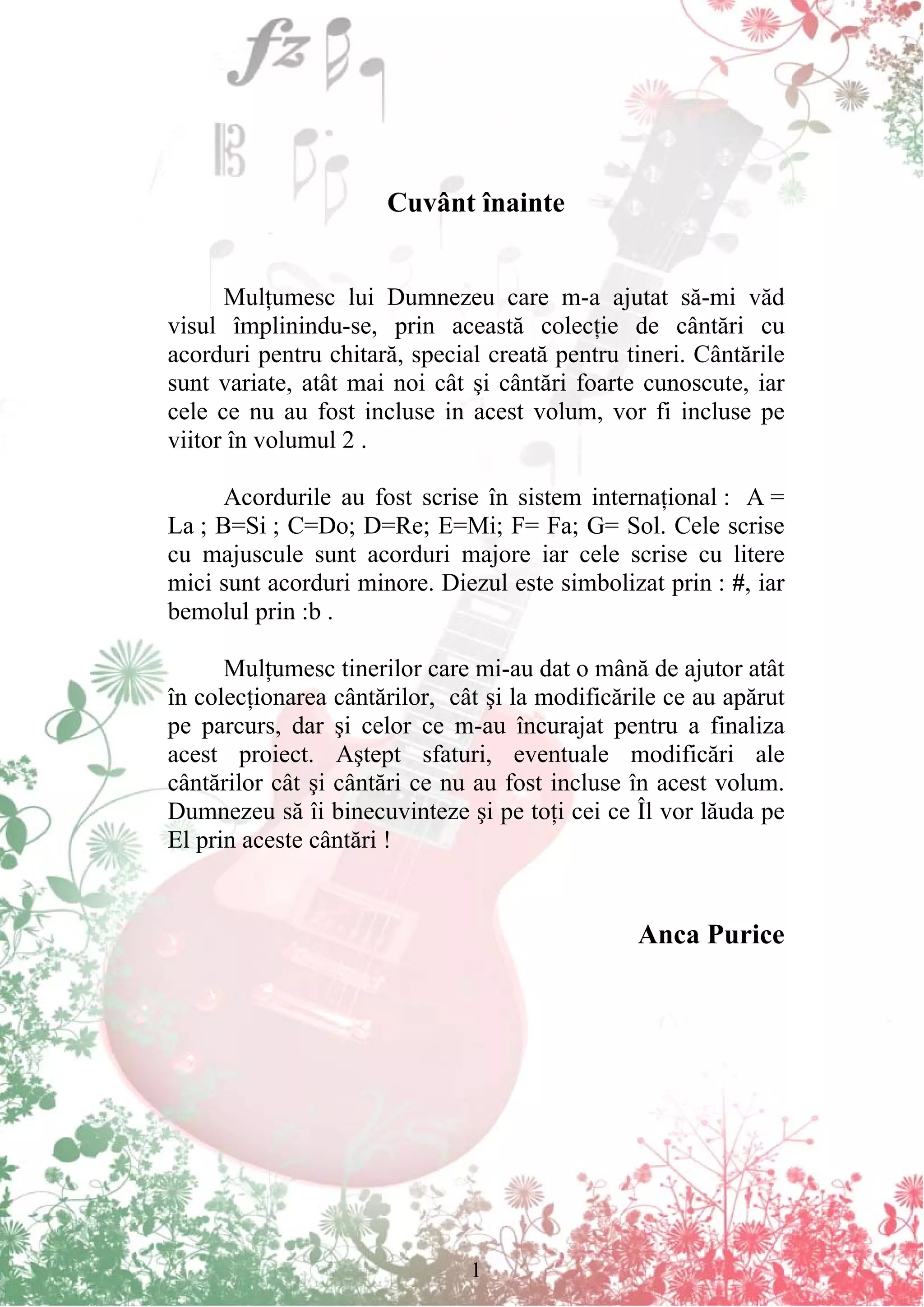 Cantari crestine acorduri_chitara | PDF