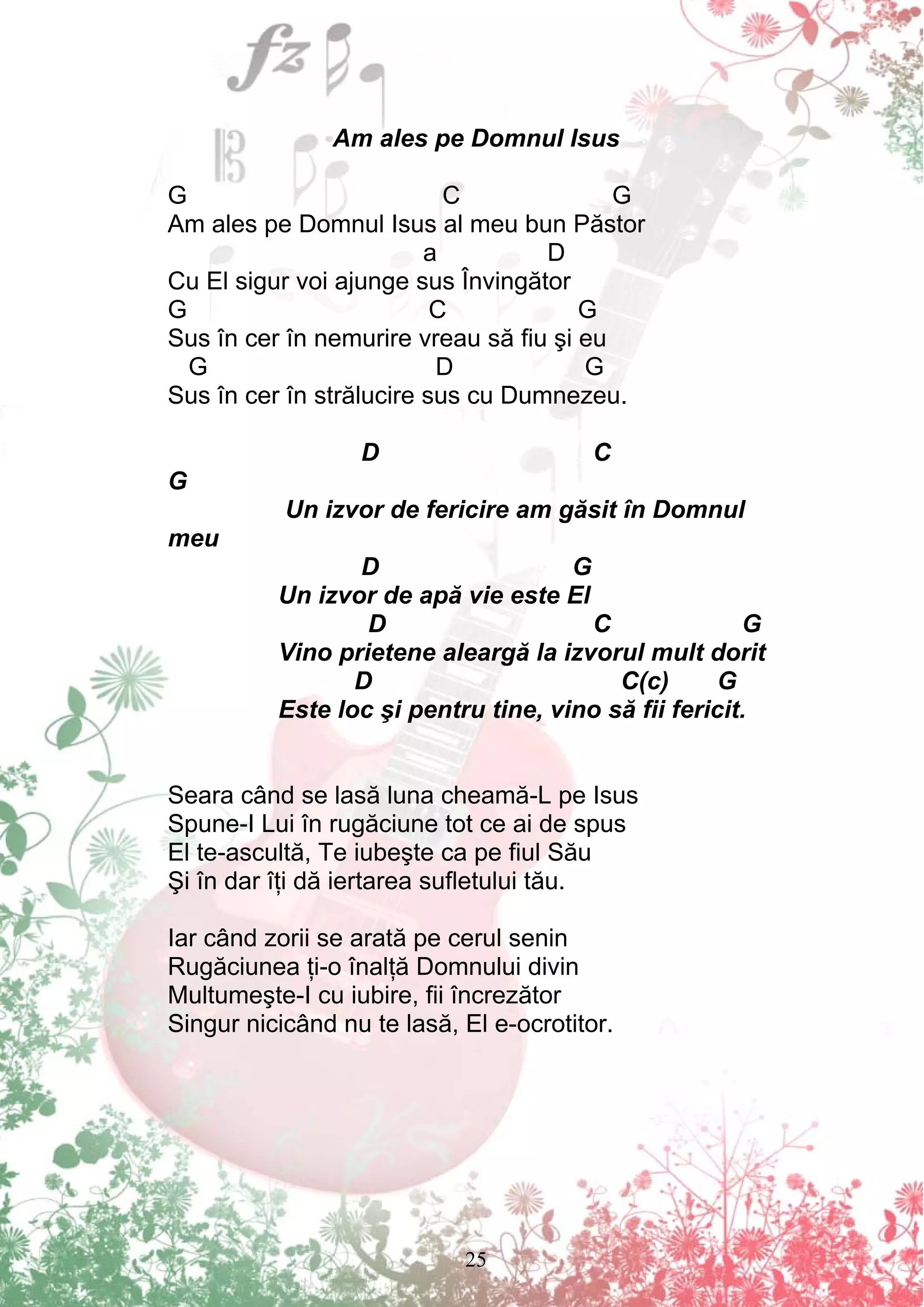 Cantari crestine acorduri_chitara | PDF