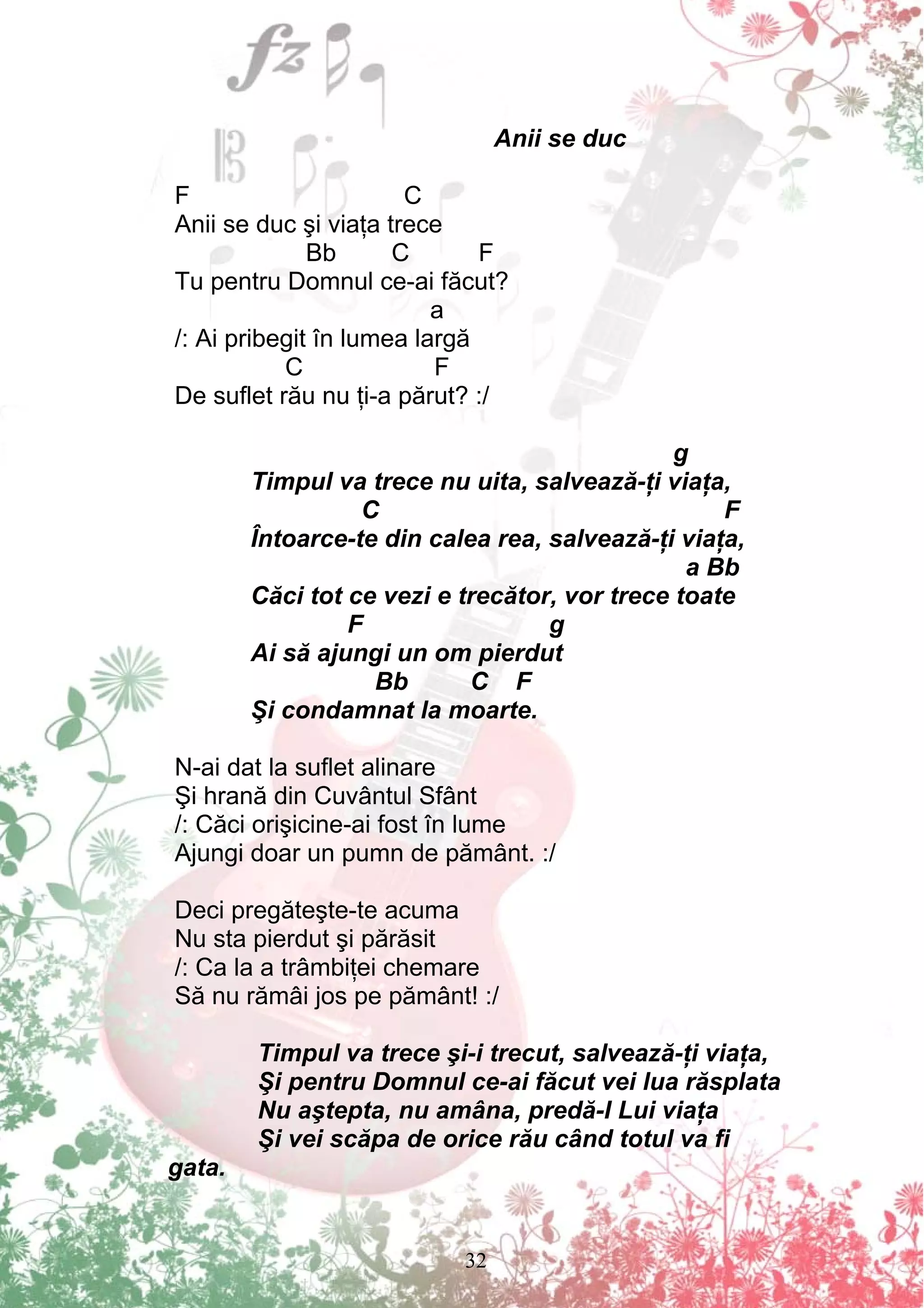 Cantari crestine acorduri_chitara | PDF