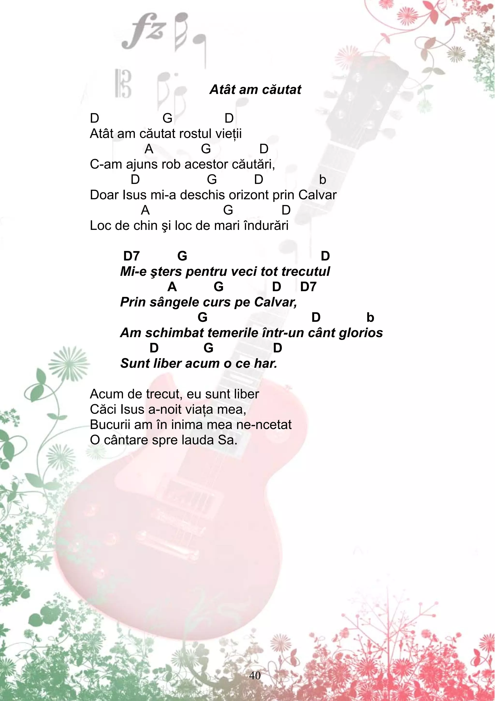 Cantari crestine acorduri_chitara | PDF