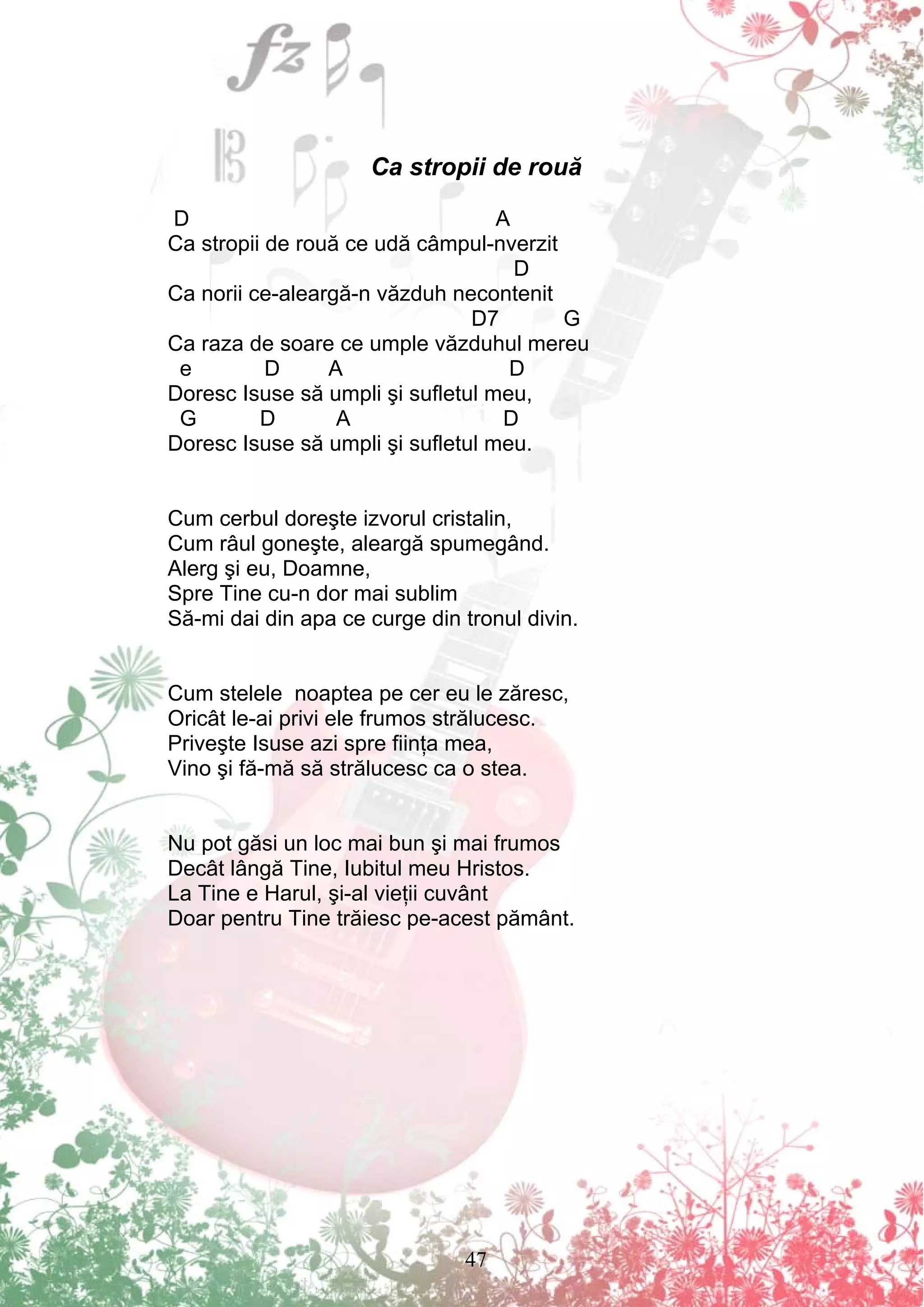 Cantari crestine acorduri_chitara | PDF