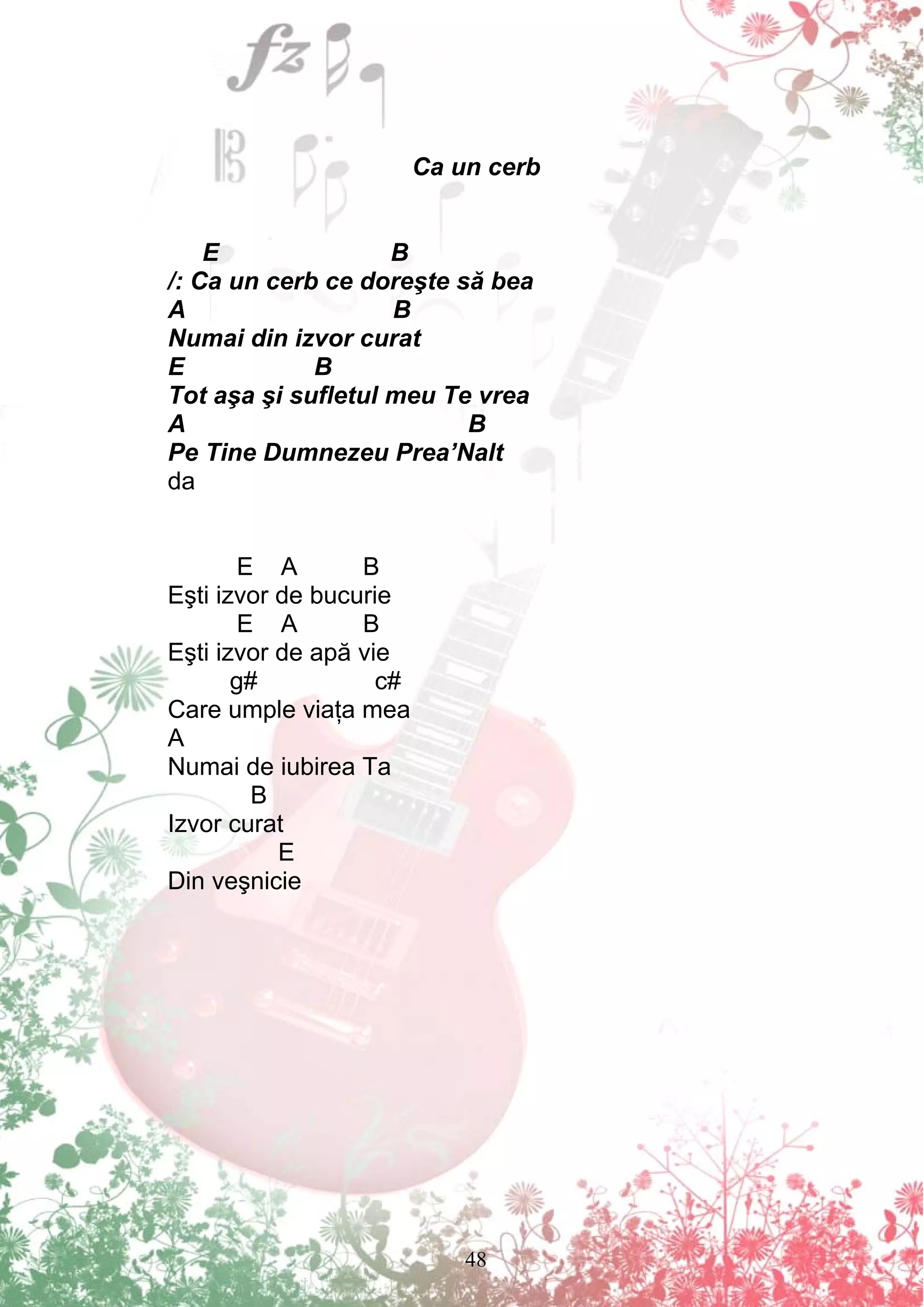 Cantari crestine acorduri_chitara | PDF